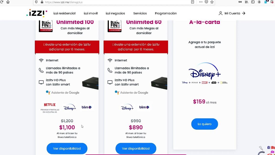 Disney Plus en Izzi: precios, paquetes y activación